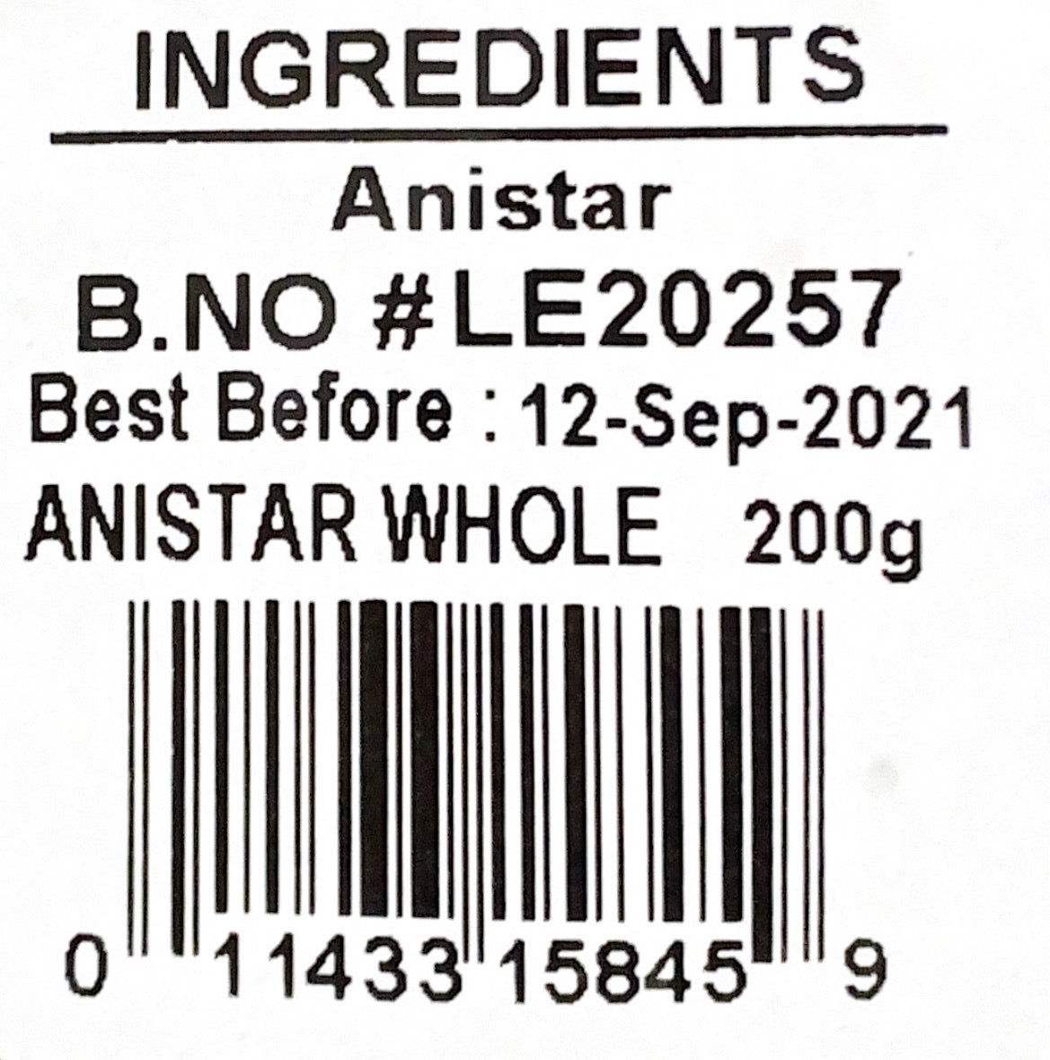 Anistar Whole – Indian Market