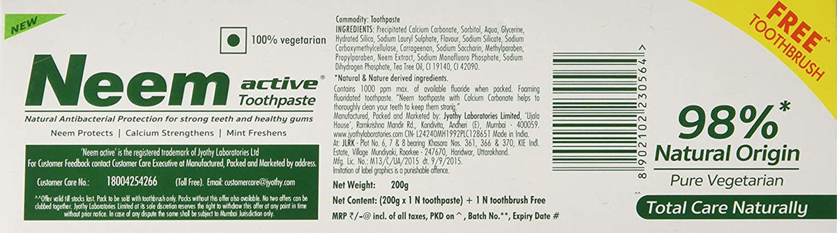 Neem Active Toothpaste – Indian Market
