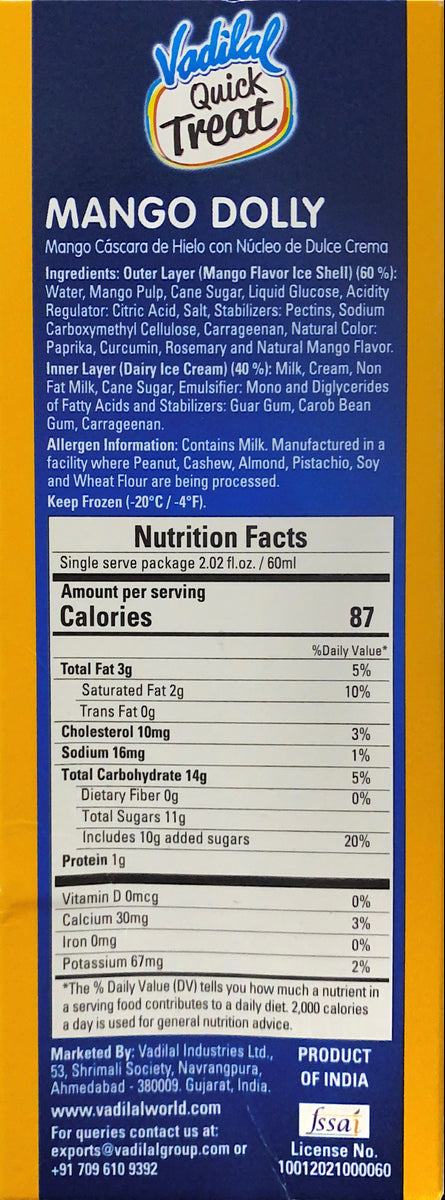 Mango Dolly Ice Cream – Indian Market